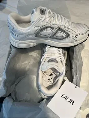 Dior | Shoes | Dior White And Silver B3 Countdown Sneaker | Poshmark